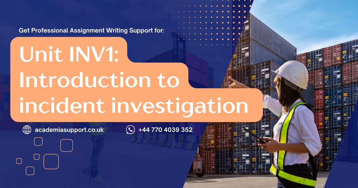 Unit INV1 Introduction to Incident Investigation Guide